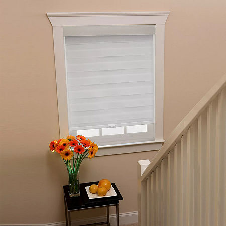 Click here for Cordless Celestial Sheer Double-Layered Zebra Shad... prices