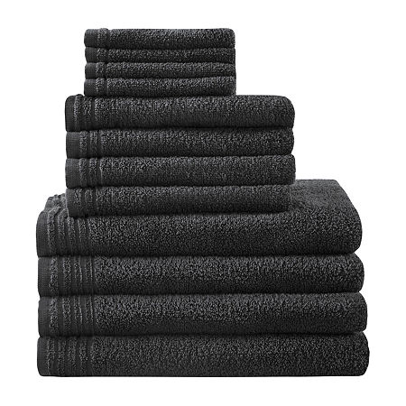 510 Design Big Bundle Cotton 12-Pc. Bath Towel Set - Black