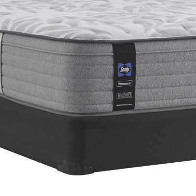Sealy® Starling Medium Euro Top - Mattress + Box Spring, Color: Gray ...