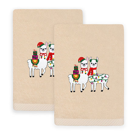 Click here for Linum Home Christmas Llamas Embroidered Luxury 100... prices