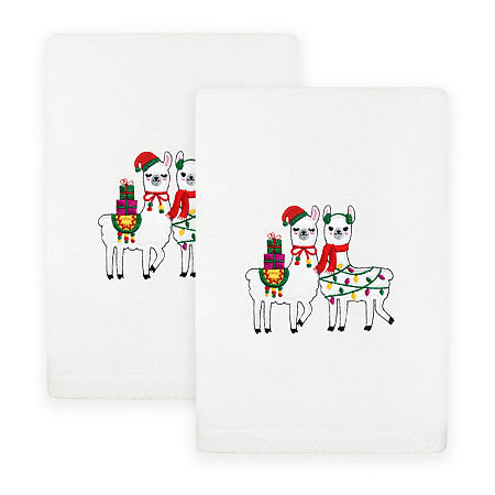 Click here for Linum Home Christmas Llamas Embroidered Luxury 100... prices
