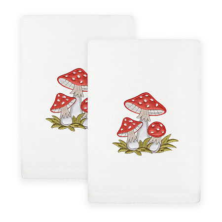 Click here for Linum Home Textiles 2pc. Spring Mushrooms Embroide... prices