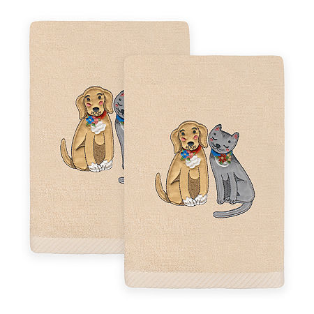 Click here for Linum Home Textiles 2pc. Spring Dog & Cat Embroide... prices