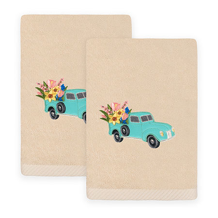 Click here for Linum Home Textiles 2pc. Spring Truck Embroidered... prices