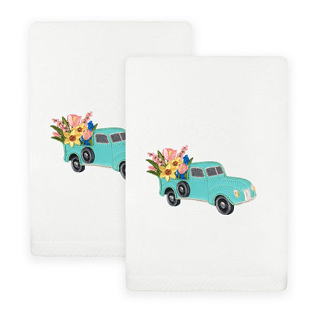 Click here for Linum Home Textiles 2pc. Spring Truck Embroidered... prices