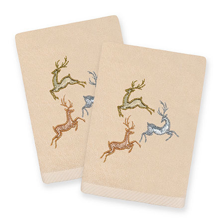 Click here for Linum Home Textiles Xmas Leaping Deer Embroidered... prices