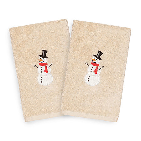 Click here for Linum Home Textiles Snowman Embroidered 2-pc. Hand... prices