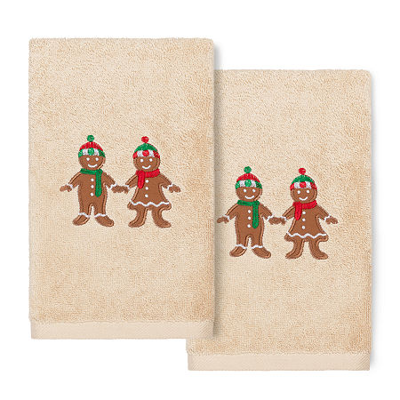 Click here for Linum Home Textiles Embroidered Gingerbread Hand T... prices