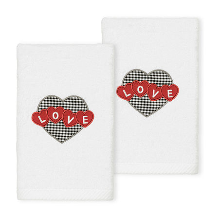 Click here for Linum Home Textiles Love Hearts Embroidered 2-pc.... prices