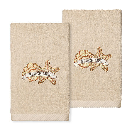 Click here for Linum Home Textiles Beach Life Embroidered 2-pc. H... prices