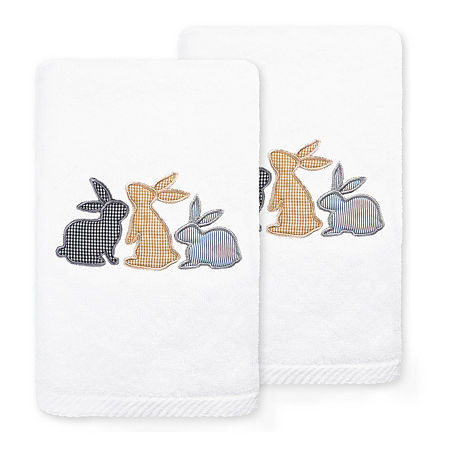 Click here for Linum Home Textiles Embroidered Bunny Row Hand Tow... prices