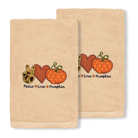 Click here for Linum Home Textiles Peace Love Pumpkin Embroidered... prices