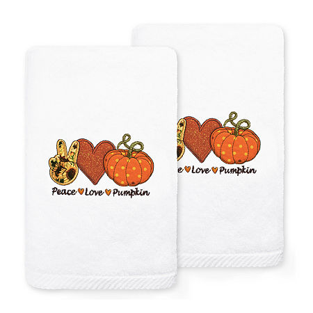 Click here for Linum Home Textiles Peace Love Pumpkin Embroidered... prices