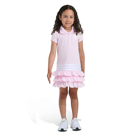 Click here for adidas Girls 2T-6X Ribbed Polo Collar Dress - Clea... prices