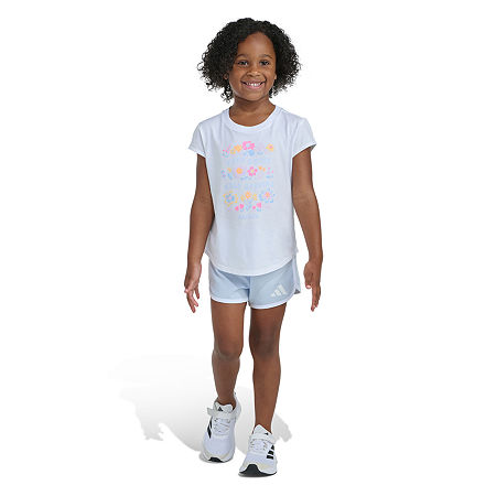 Click here for adidas Little Girls 2-pc. Short Set  5  White prices
