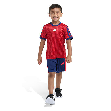 Click here for Adidas Boys Short Sleeved Printed Tee & Shorts Set... prices