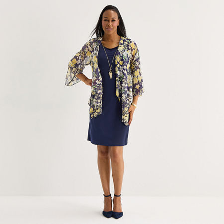 Click here for Studio 1 Womens Floral Jacket Dress With Removable... prices