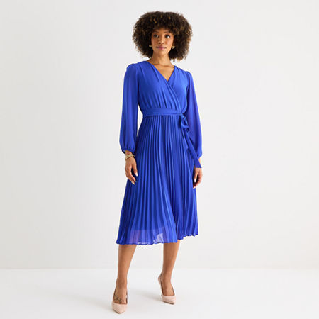 Click here for 52seven Womens Long Sleeve Midi Fit + Flare Dress... prices