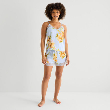 Click here for Ambrielle Womens Satin V-Neck Sleeveless 2-pc. Paj... prices