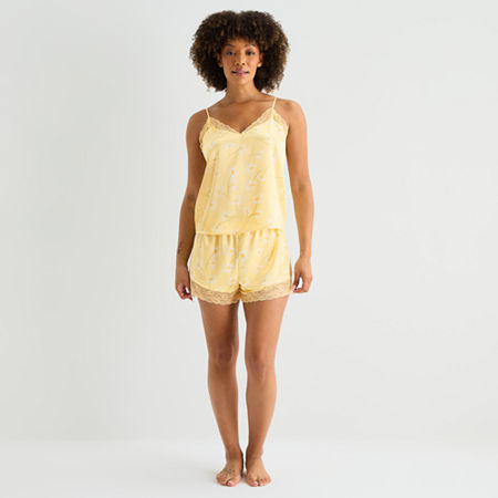 Click here for Ambrielle Womens Satin V-Neck Sleeveless 2-pc. Paj... prices