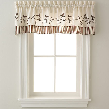 Click here for CHF Birds Rod Pocket Valance  One Size  Brown prices