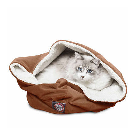 Click here for Majestic Pet 17 Burrow Cat Bed  One Size  Brown prices