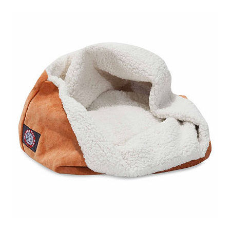 Click here for Majestic Pet 17 Burrow Cat Bed  One Size  Orange prices