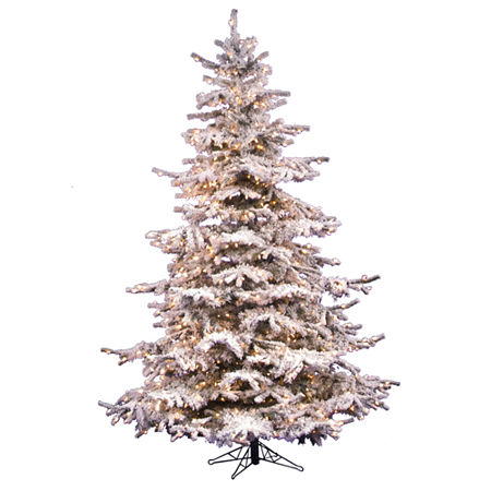 Click here for Vickerman 6 1/2 Foot Pre-Lit Flocked Christmas Tre... prices