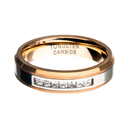 Click here for Inox Mens Jewelry Mens 6MM Cubic Zirconia Tungsten... prices