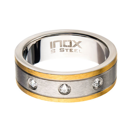 Click here for Inox Mens Jewelry Mens 8MM 1/10 CT. T.W. Natural W... prices