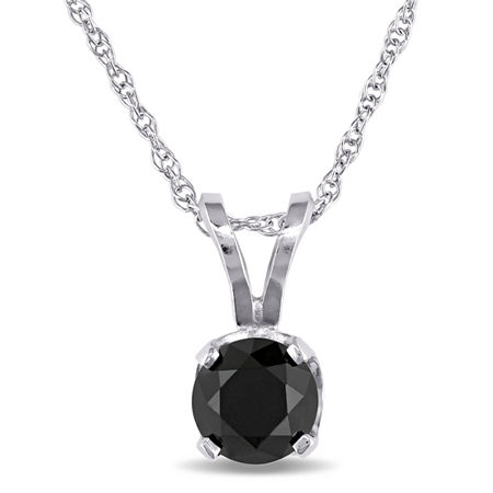 Click here for Womens 1/2 CT. Natural Black Diamond 10K White Gol... prices