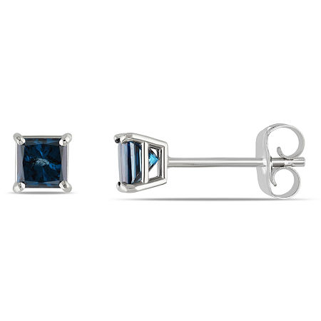 Click here for 1/2 CT. T.W. Natural Blue Diamond 14K White Gold 4... prices