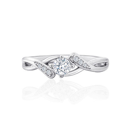 Click here for DiamonArt Womens White Cubic Zirconia Sterling Sil... prices