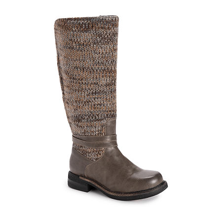 Click here for Muk Luks Womens Logger Alberta Stacked Heel Dress... prices