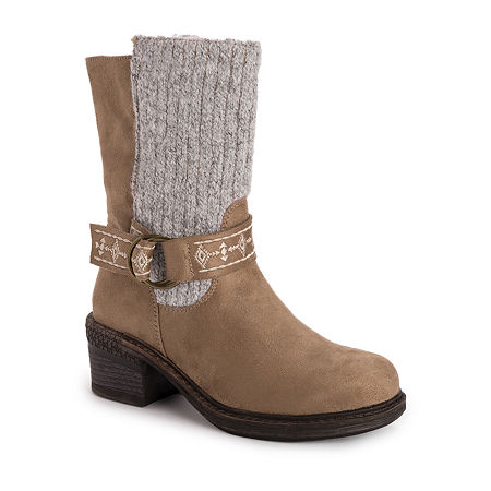 Click here for Muk Luks Womens Arya Alice Stacked Heel Dress Boot... prices
