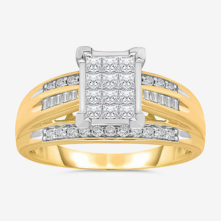 Click here for 1/2 CT.T.W. Natural Diamond Bridal Ring in 10K or... prices