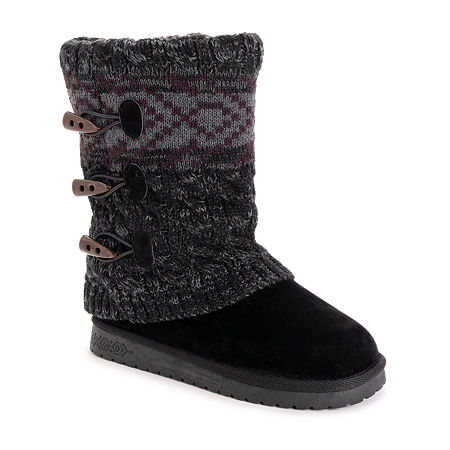 Click here for Muk Luks Womens Cheryl Cuff Boot - Ebony marl prices