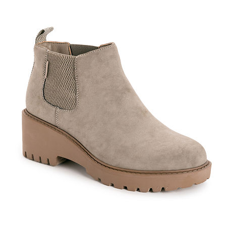 Muk Luks Womens Finley Francis Boots - Taupe