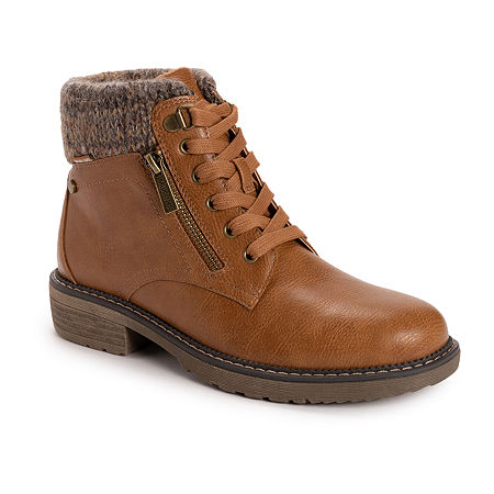 Muk Luks Womens Garland Georgia Boots - Chestnut
