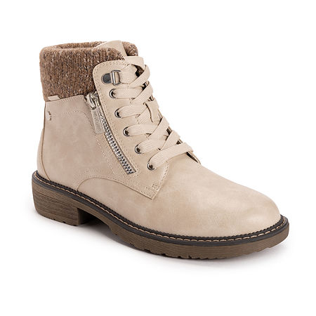 Muk Luks Womens Garland Georgia Boots - Stone