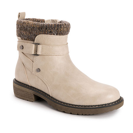 Click here for Muk Luks Womens Garland Gina Boots - Cream prices