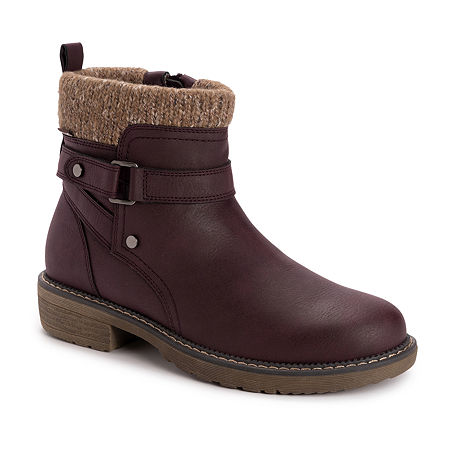 Click here for Muk Luks Womens Garland Gina Boots - Burgundy prices
