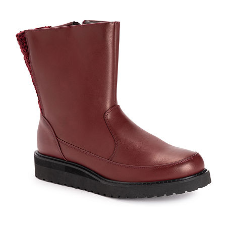 Muk Luks Womens Slope Natalie Boots - Wine