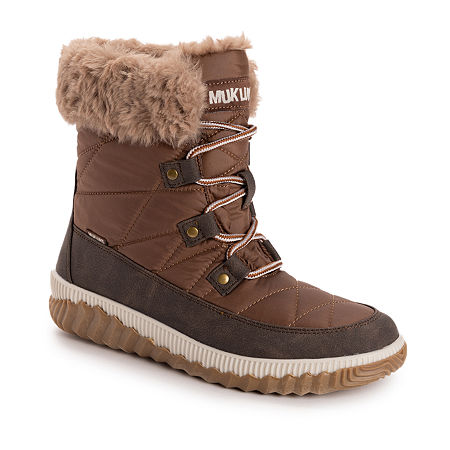 Muk Luks Womens Winnie Waverly Booties - Coffee