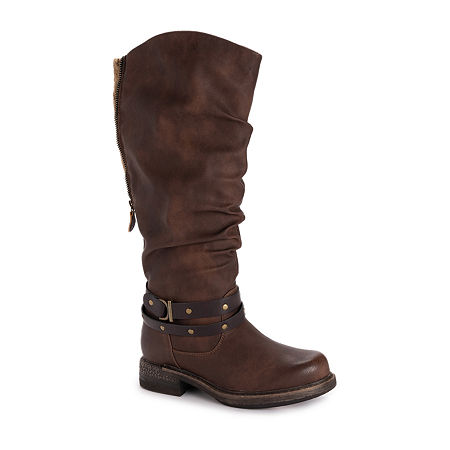 Click here for Muk Luks Womens Logger Victoria Stacked Heel Dress... prices