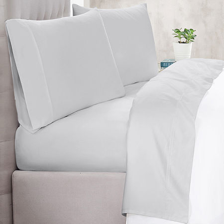 Christian Siriano New York 300 Thread Count Cotton Sateen Pillowcase Pair  King - Gray