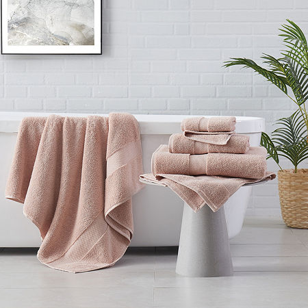 Brooklyn Loom Solid Turkish Cotton 6-Pc. Bath Towel Set - Pink