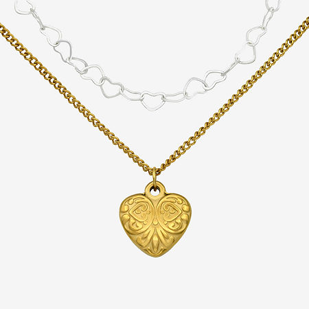 Click here for Womens Heart 2-pc. Necklace Set  One Size prices