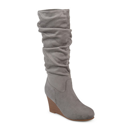 Click here for Journee Collection Womens Haze Wedge Heel Riding B... prices