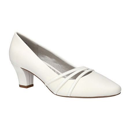 Click here for Easy Street Womens Cristiny Slip-On Pumps - White prices